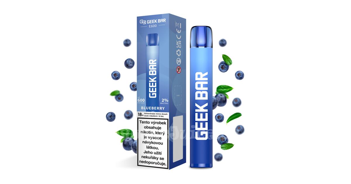 Elektronická cigareta: GEEK BAR E600 Disposable Pod (Blueberry) - eJuice.cz
